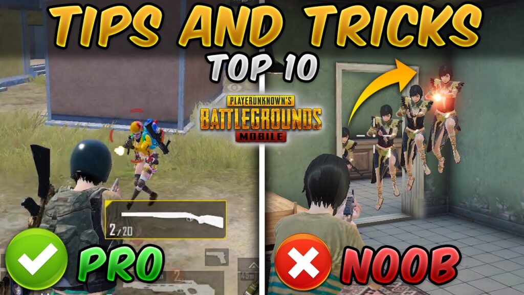 Top 10 Close Range Tips and Tricks (PUBG MOBILE) Noob to Pro Guide/Tutorial | バトロワ系ゲーム動画まとめ