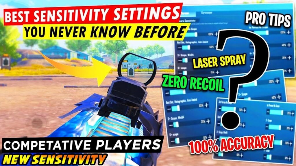 BGMI/PUBG BEST SENSITIVITY SETTING | NO RECOIL SENSITIVITY BGMI AND ...
