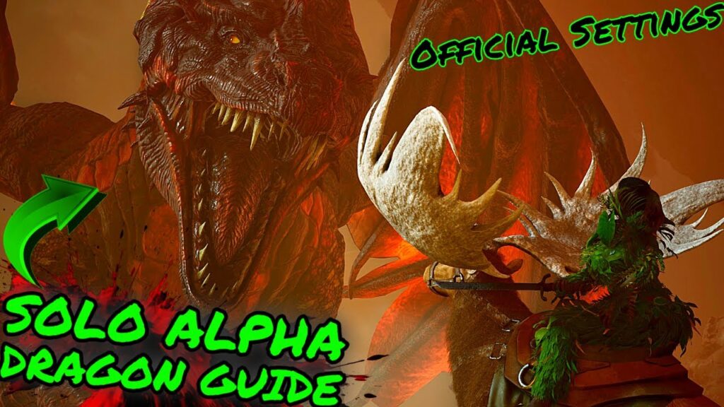 How To SOLO ALPHA DRAGON on OFFICIAL in Ark Survival Ascended!!!! Using ...