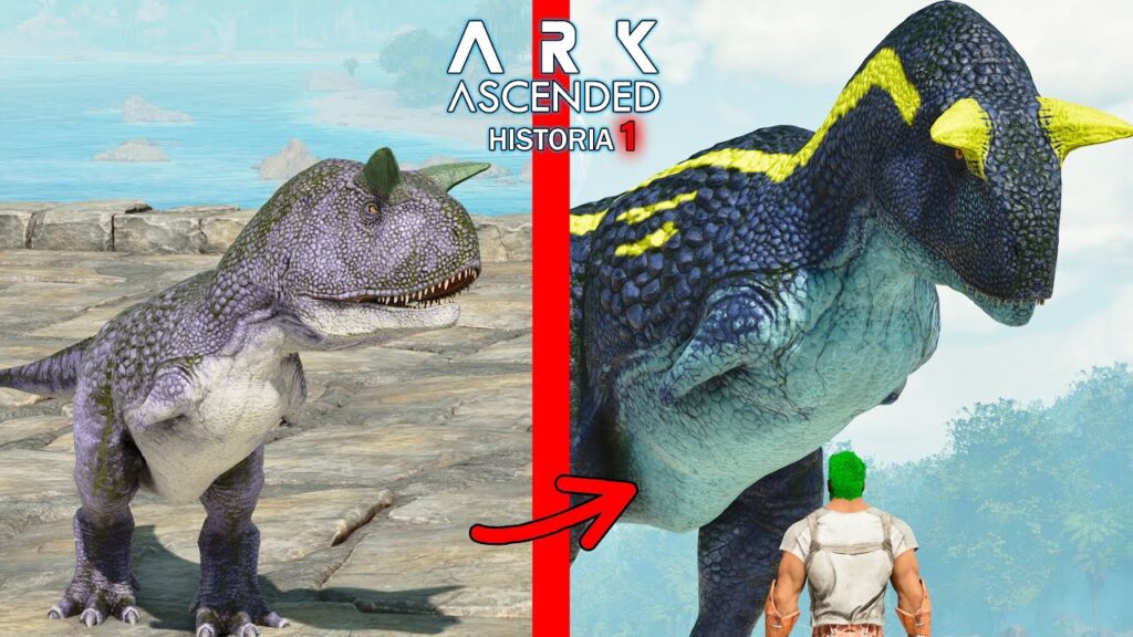 CARNOTAURUS SUPERMUTANTE DE DINO REY! mi primer dinosaurio mejorado ARK ...