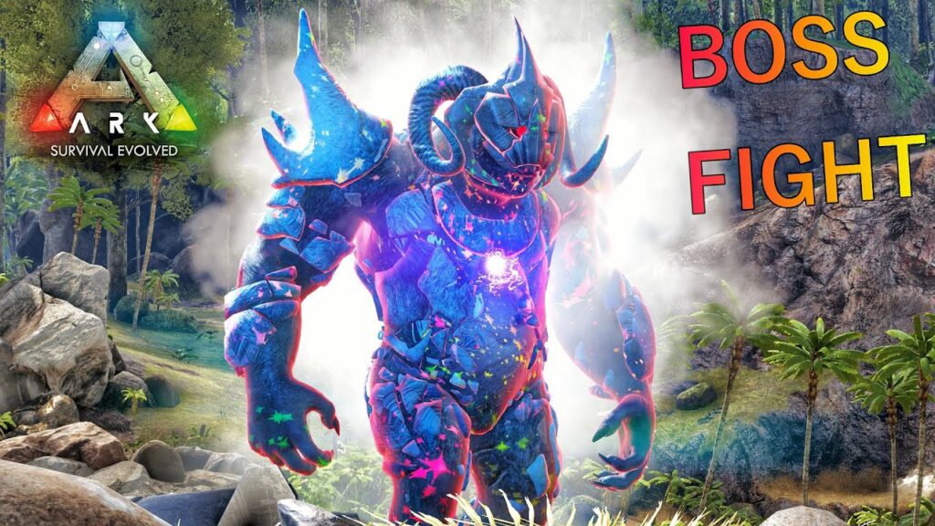 Shadow Reaper Queen VS Shadow Ice Boss Fight : ARK Survival Evolved Do ...